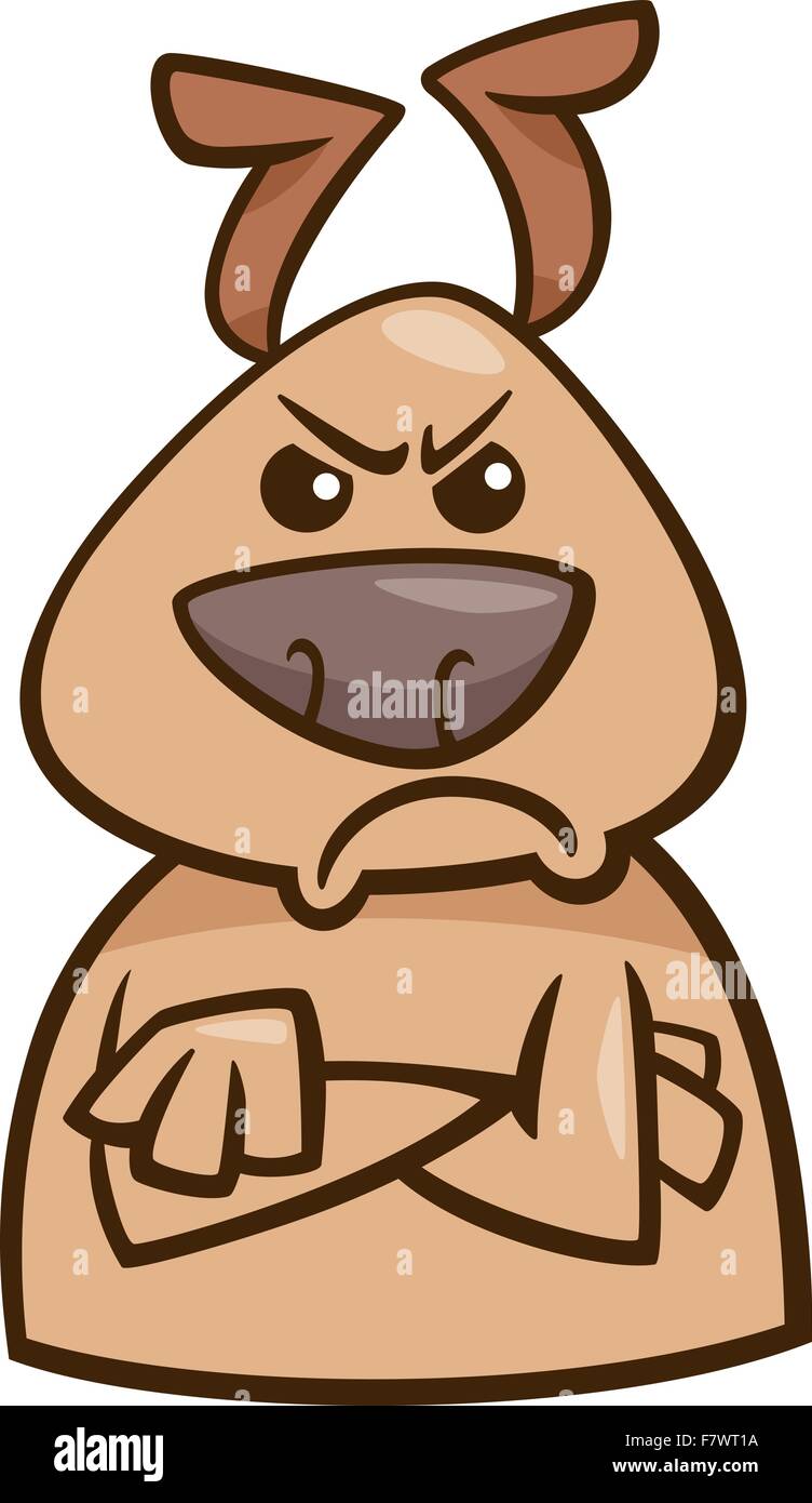 mood angry dog cartoon illustration Stock Vector Image & Art - Alamy