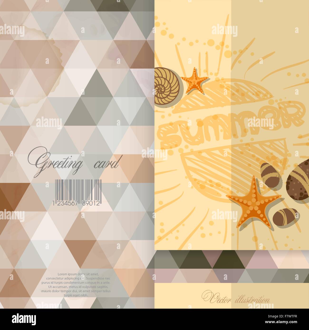 Greeting Card Design, Template Stock Vector Image & Art - Alamy