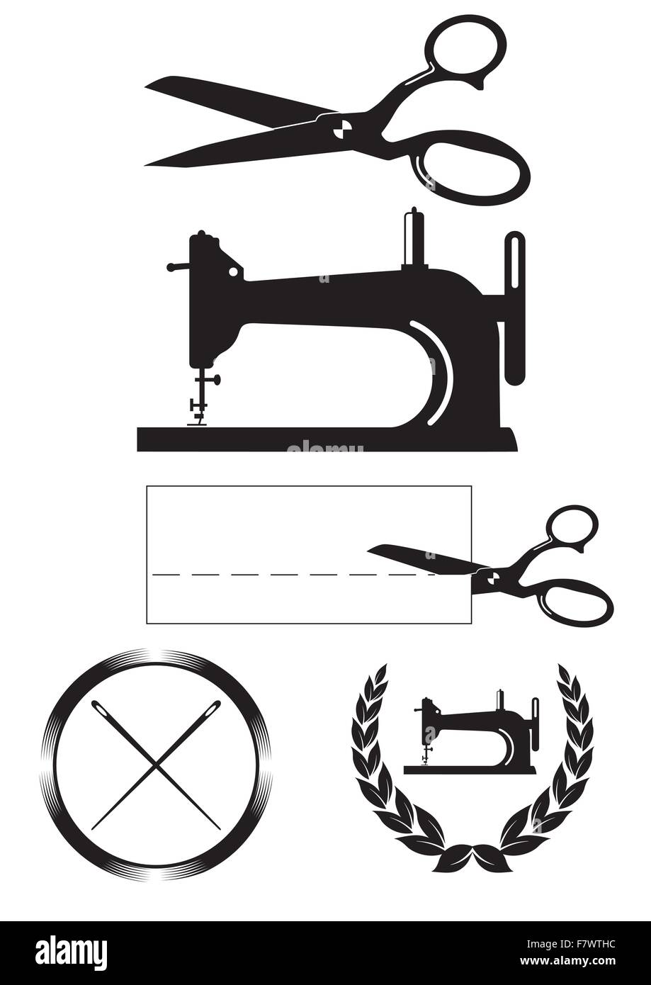 tailor design elements, labels, signs Stock Vector Image & Art - Alamy