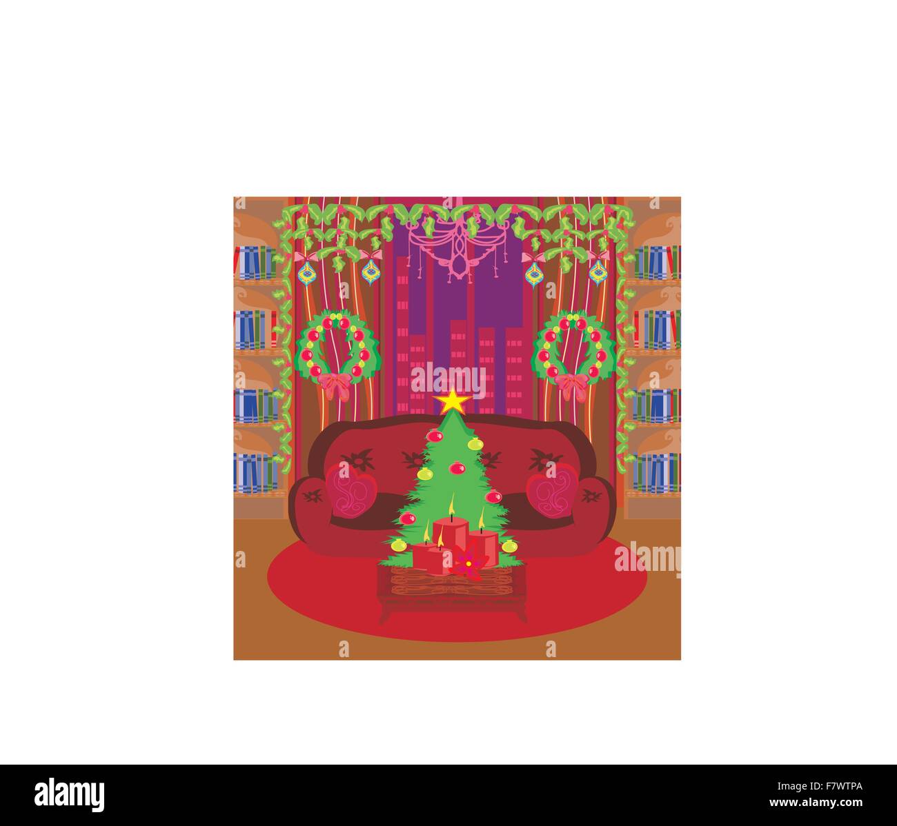 Sofa table room books Cut Out Stock Images & Pictures - Alamy