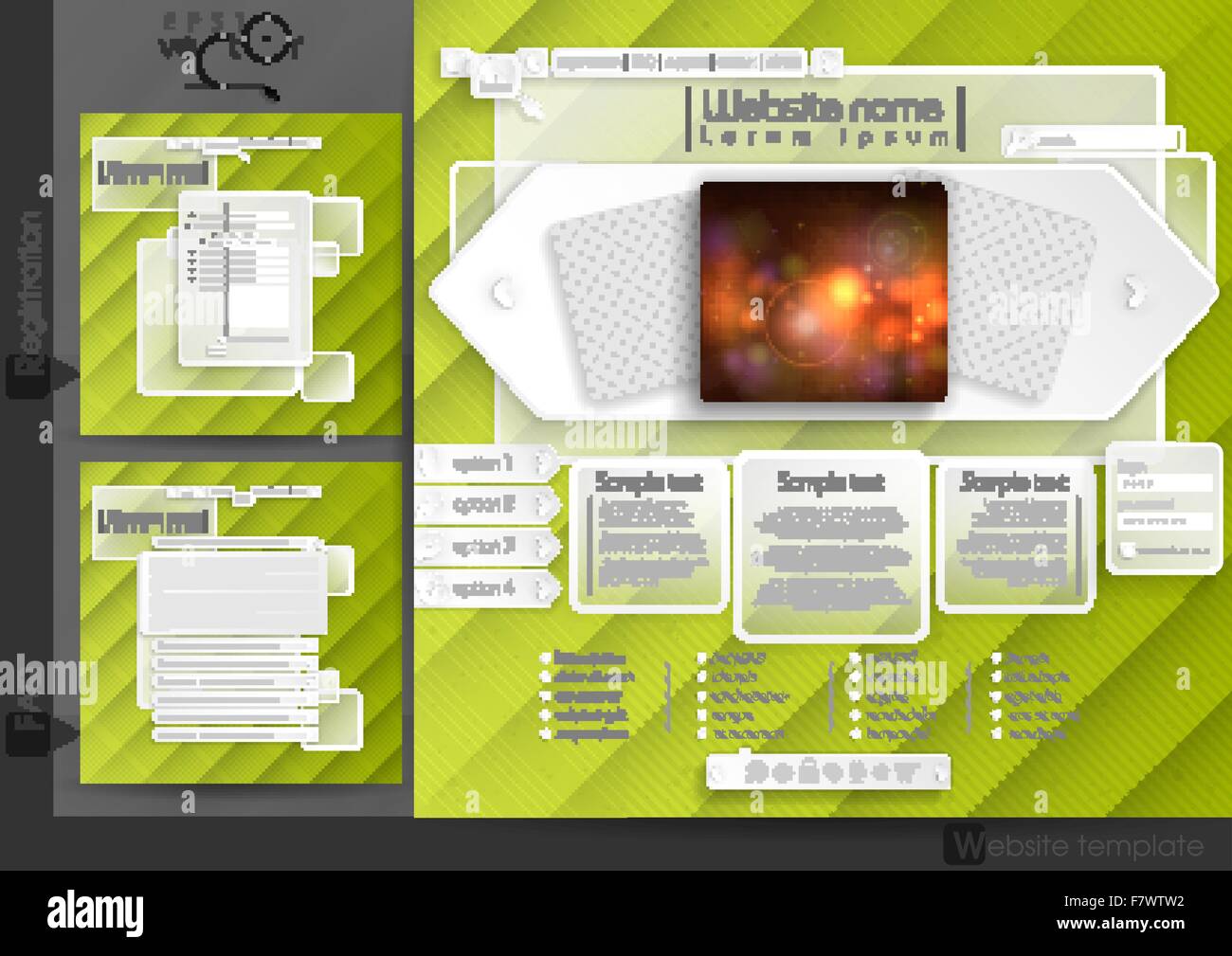 Navigation template hi-res stock photography and images - Alamy