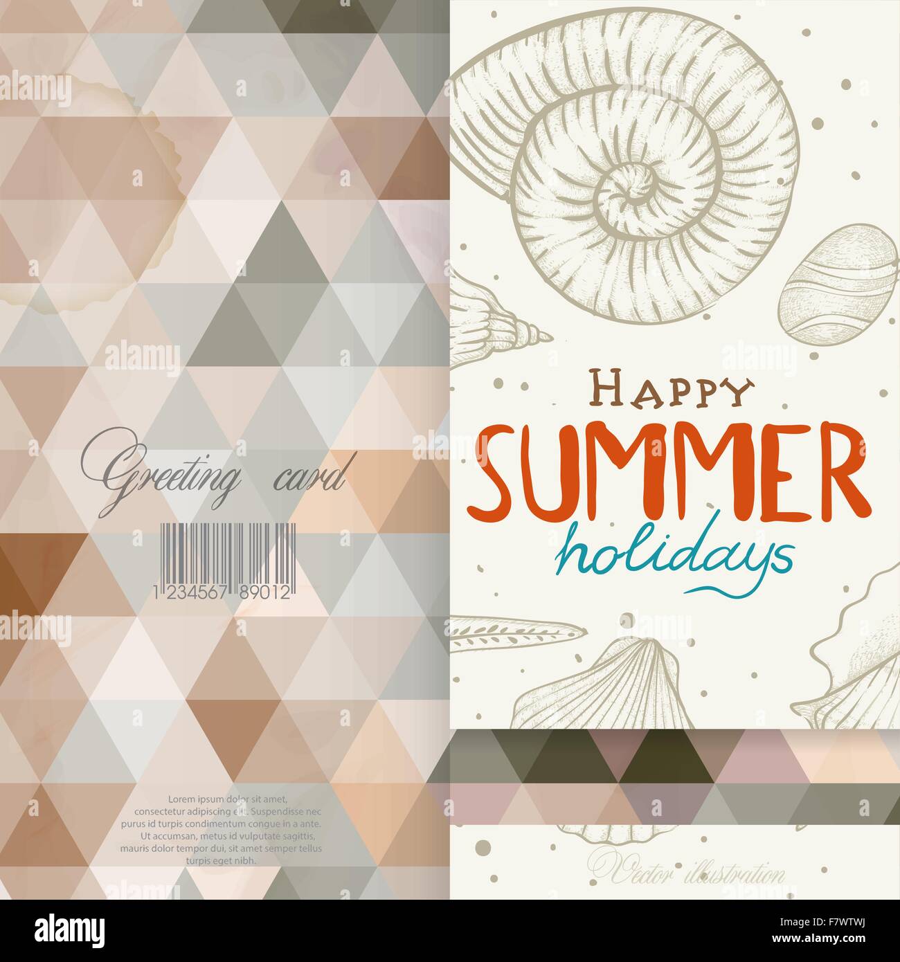 Greeting Card Design, Template Stock Vector Image & Art - Alamy