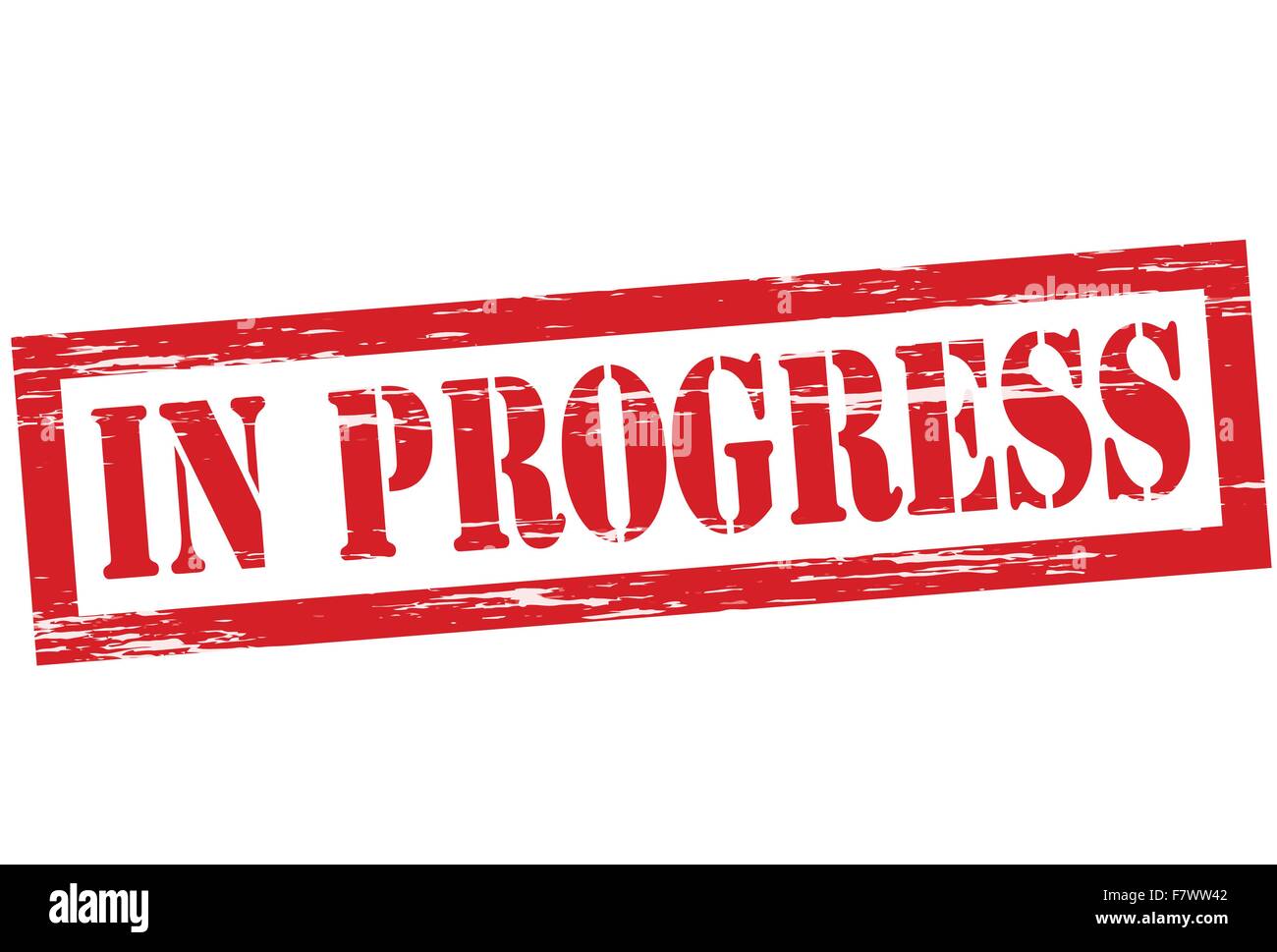 In progress sign Stock Vector Images - Alamy