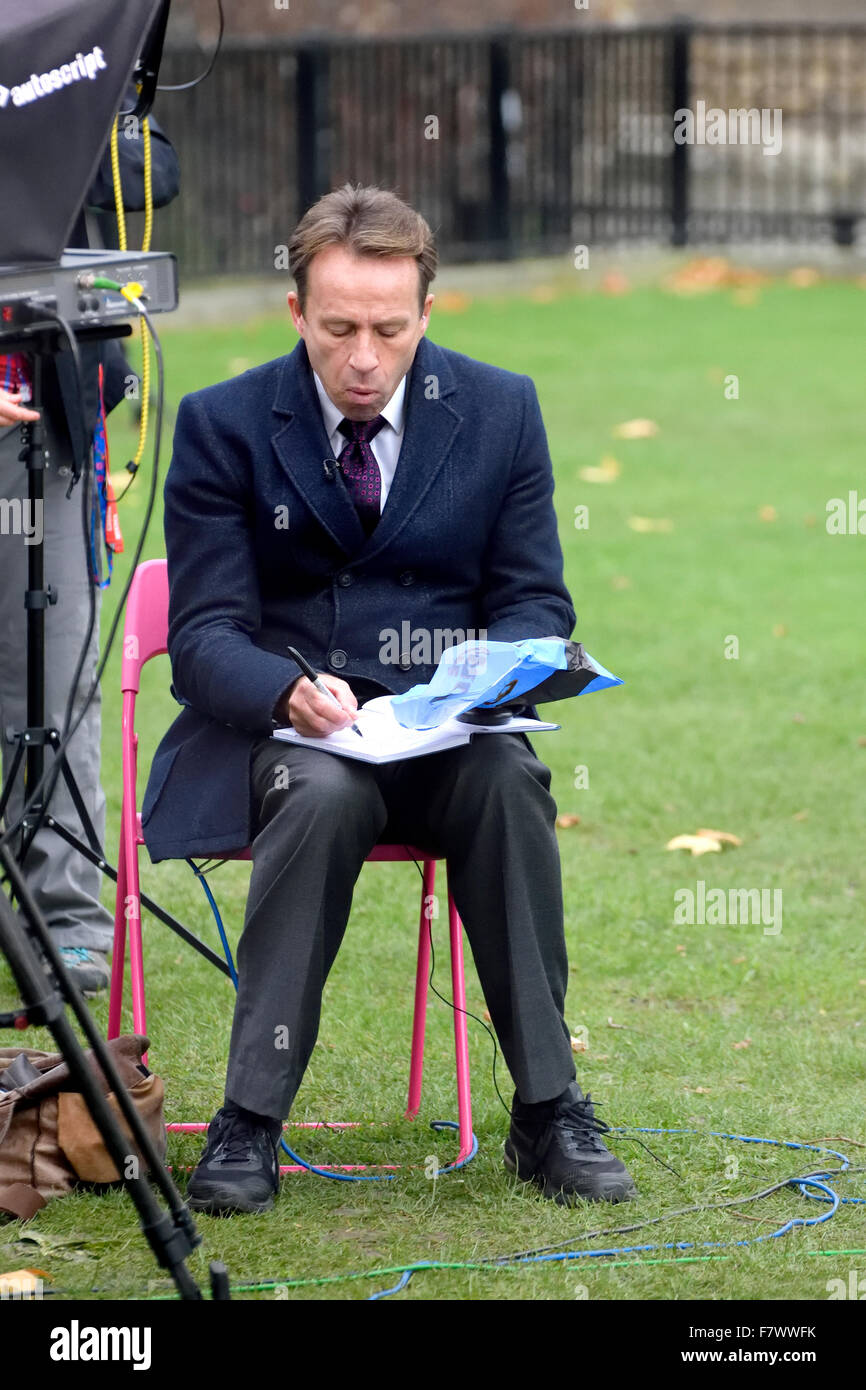 Ben Brown - BBC news journalist and presenter - on College Green ...