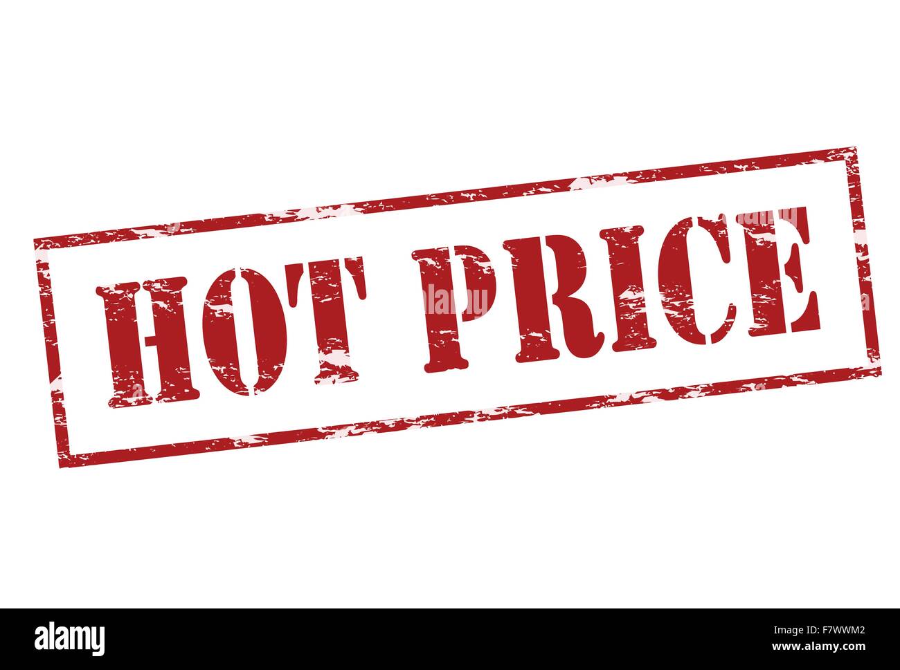 Hot price rubber stamp Stock Vector Images - Alamy