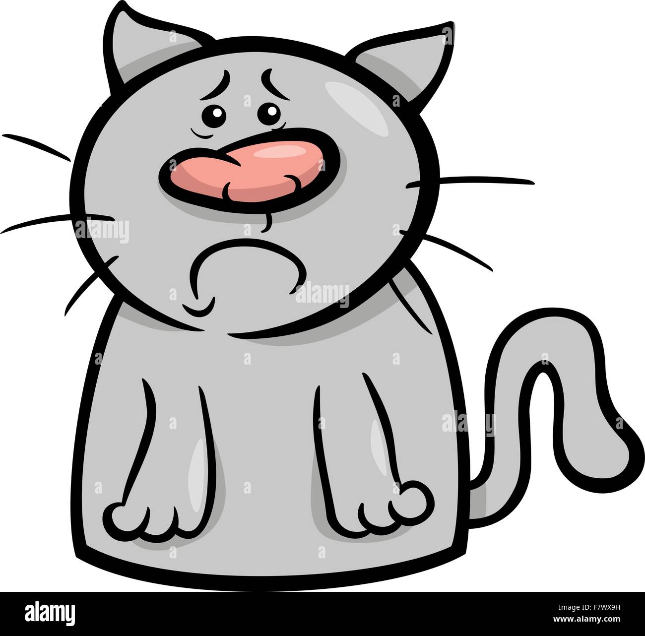 mood sad cat cartoon illustration Stock Vector Image & Art - Alamy