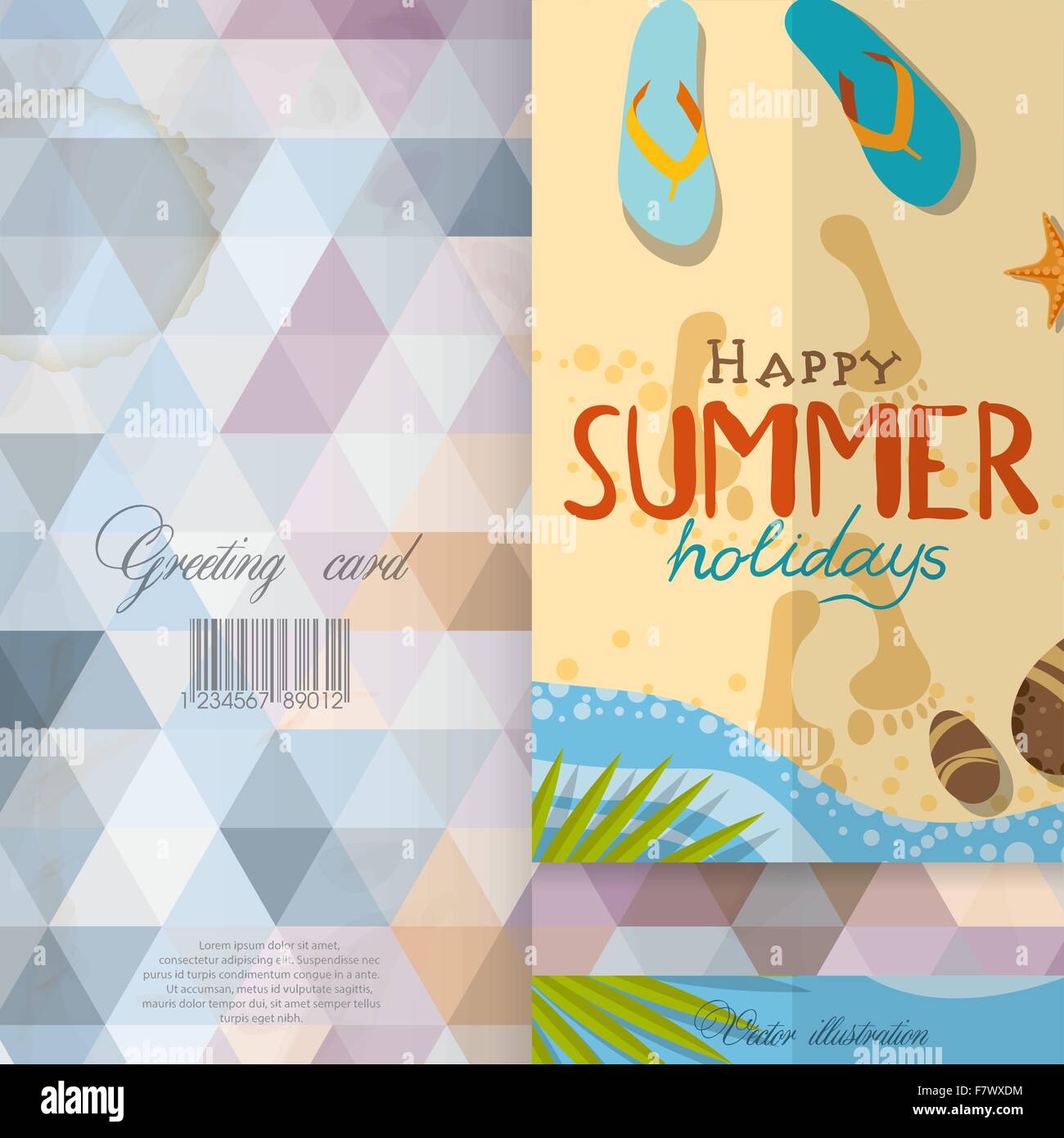 Greeting Card Design, Template Stock Vector Image & Art - Alamy