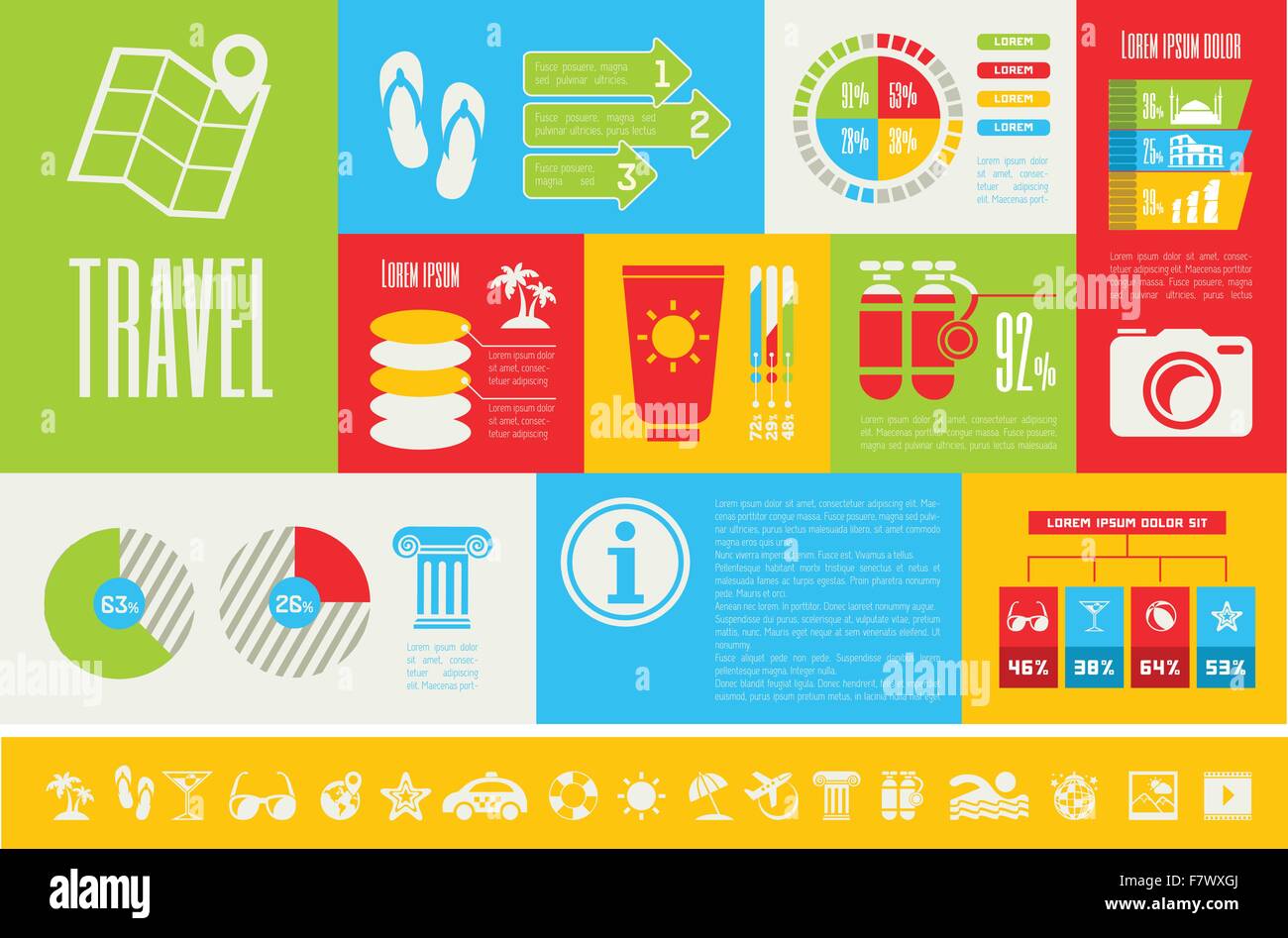Travel Infographic Template Stock Vector Image & Art - Alamy