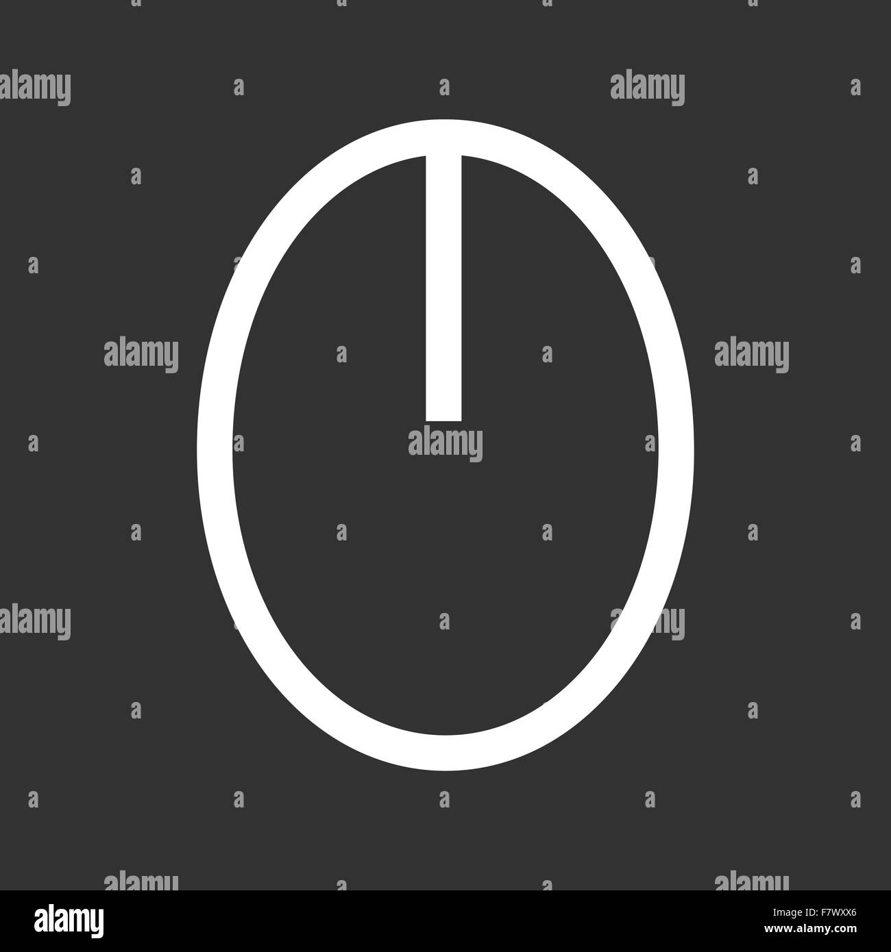 White mouse icon on a black background Stock Vector Image & Art - Alamy