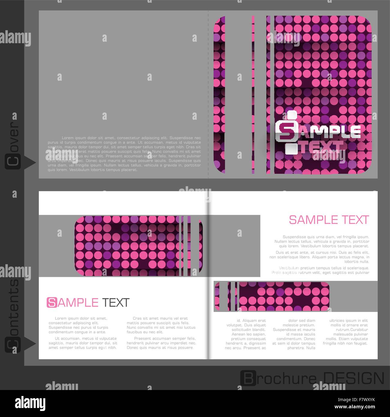 Brochure Template Design Stock Vector Image & Art - Alamy