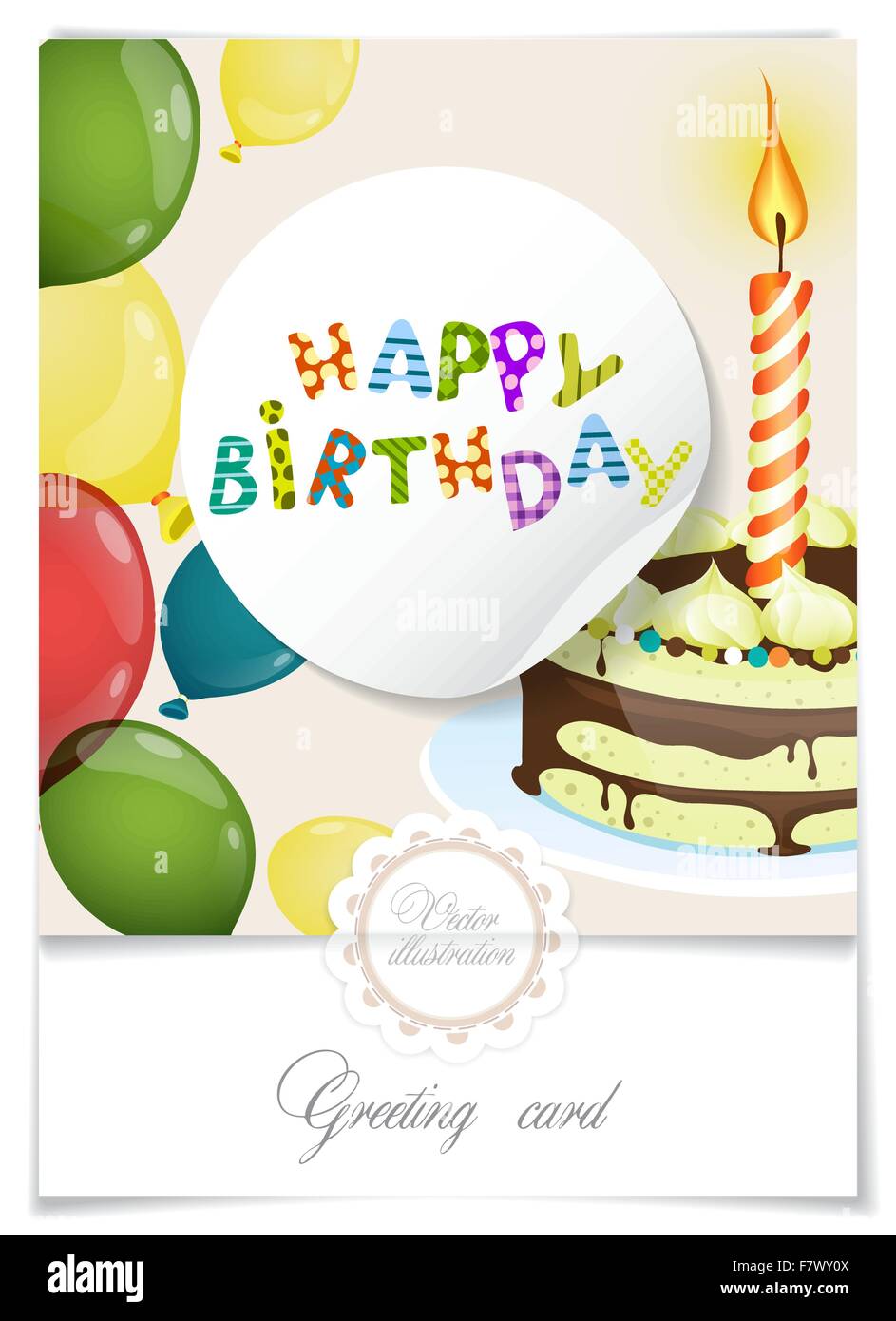 Greeting Card Design, Template Stock Vector Image & Art - Alamy