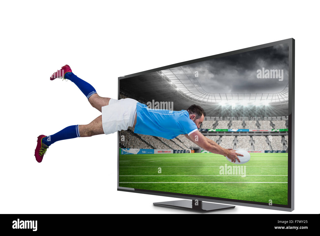 Rugby player scoring try hi-res stock photography and images - Alamy