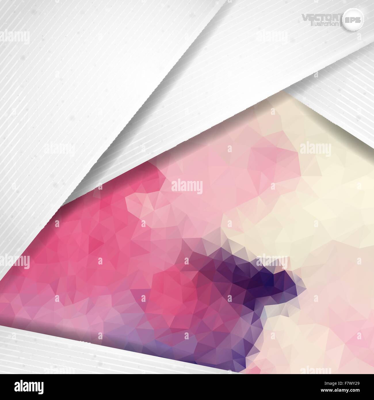 Blue white paper template Stock Vector Images - Alamy