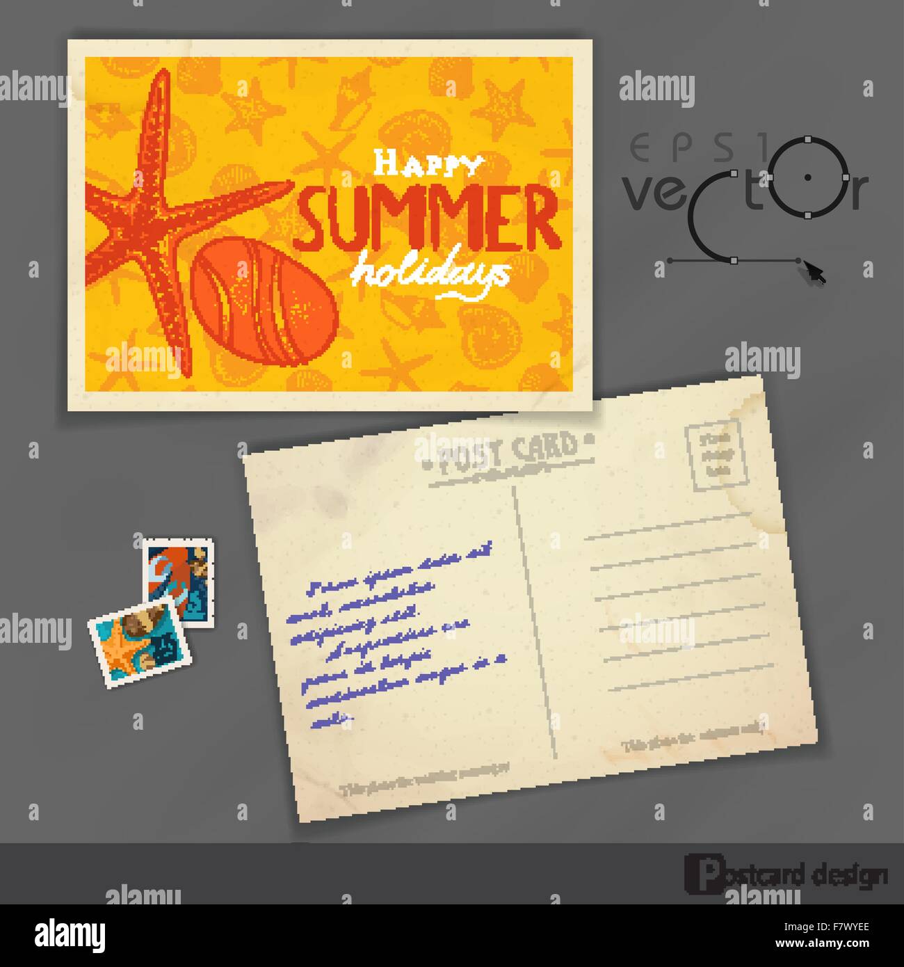 Orange postcard hi-res stock photography and images - Alamy