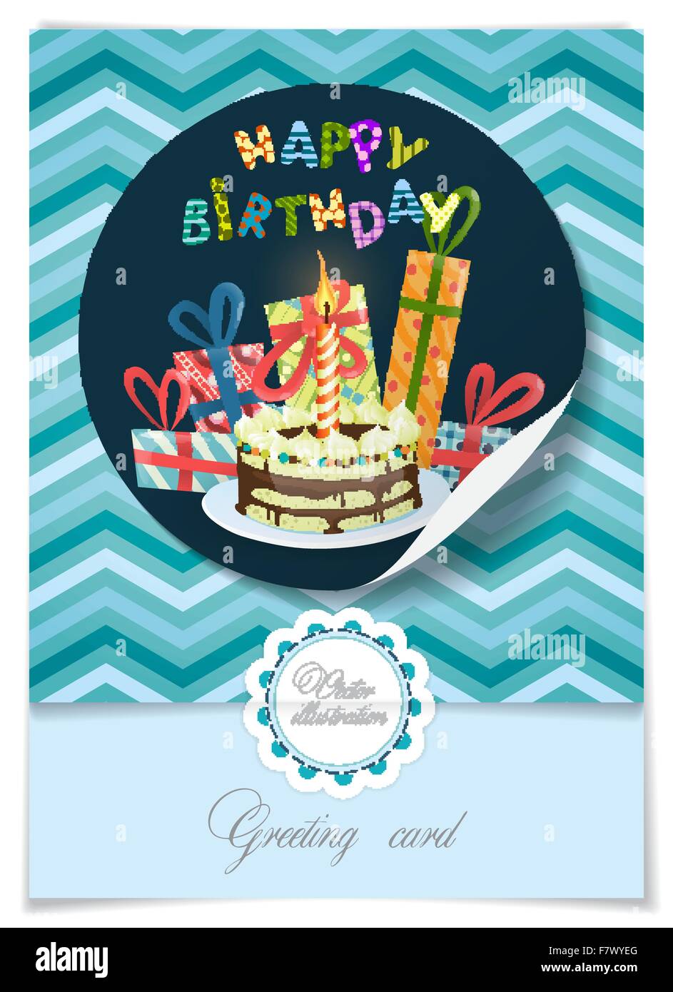 Greeting Card Design, Template Stock Vector Image & Art - Alamy