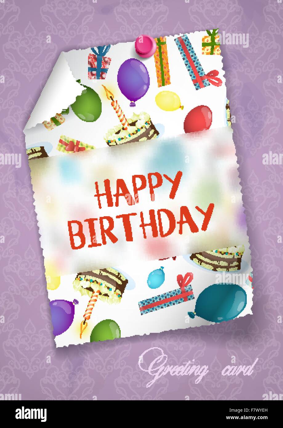 Greeting Card Design, Template Stock Vector Image & Art - Alamy
