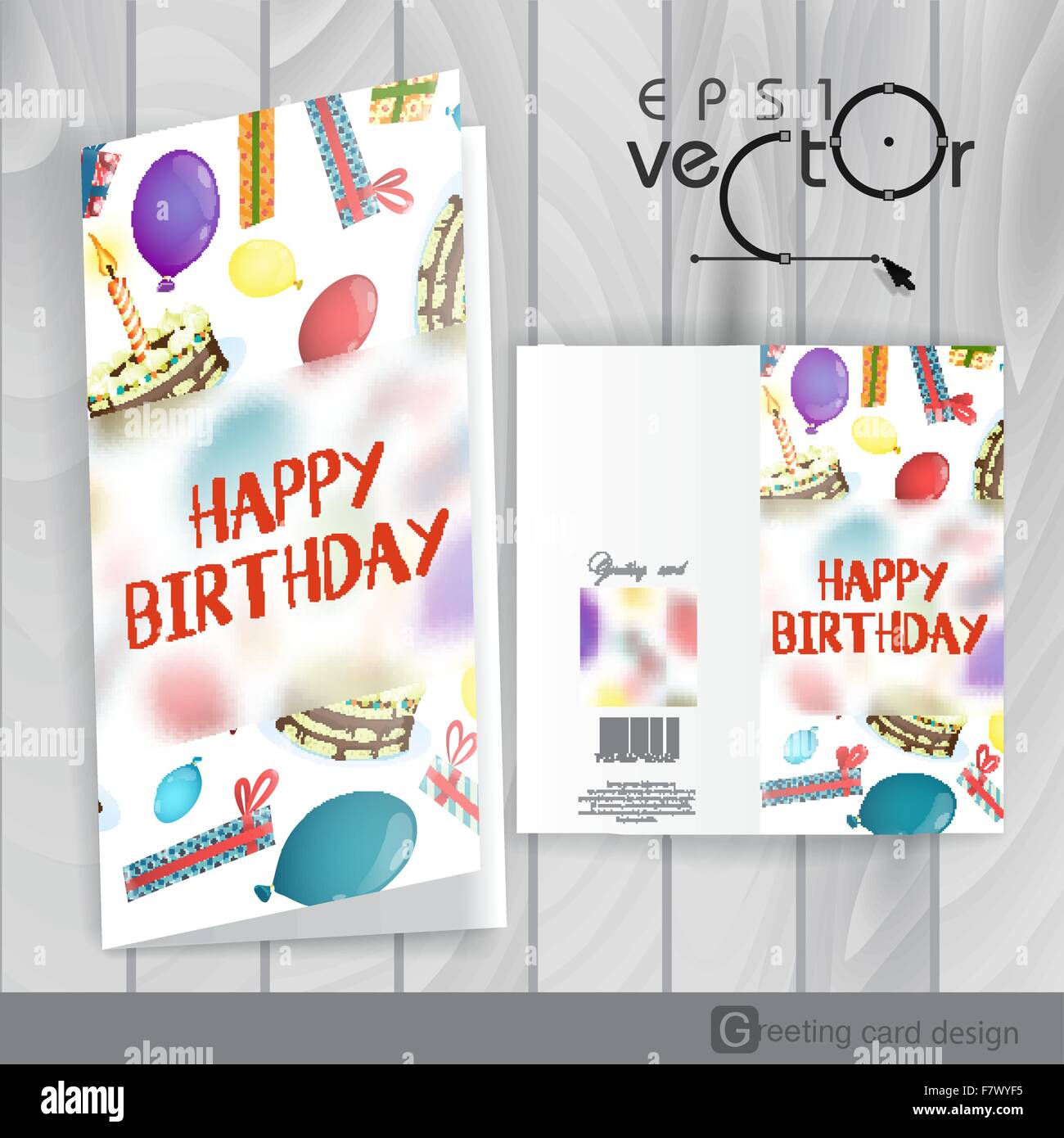 Greeting Card Design, Template Stock Vector Image & Art - Alamy