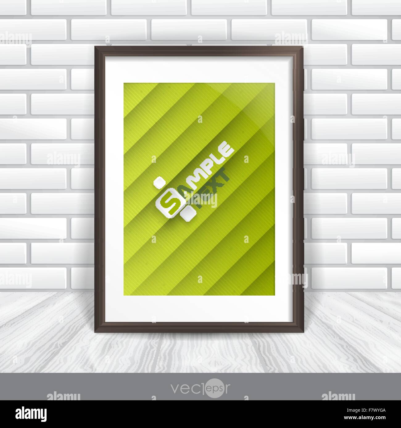 Empty canvas wall Stock Vector Images - Alamy