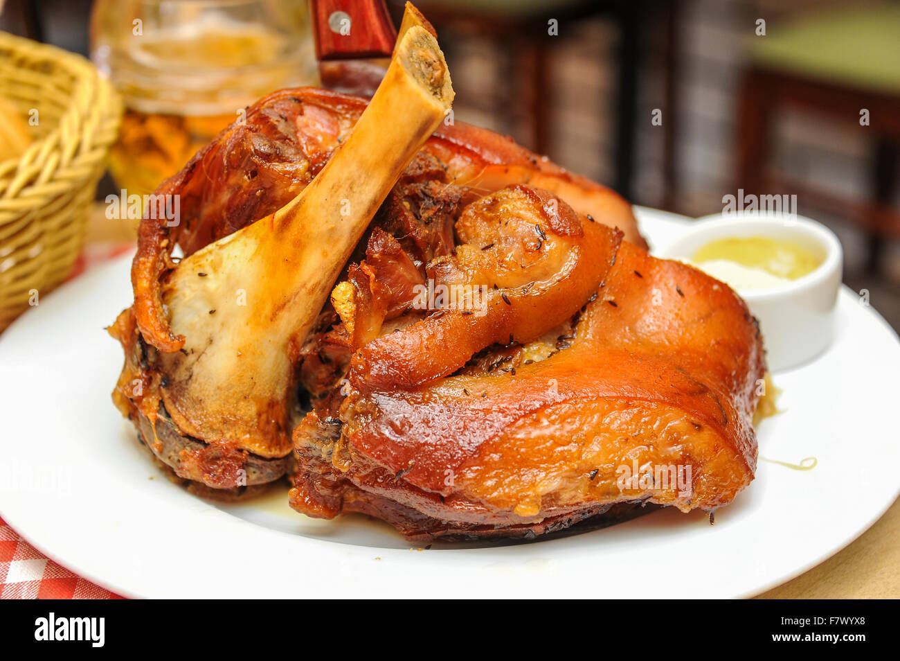 Leg of pork bone in hi-res stock photography and images - Alamy