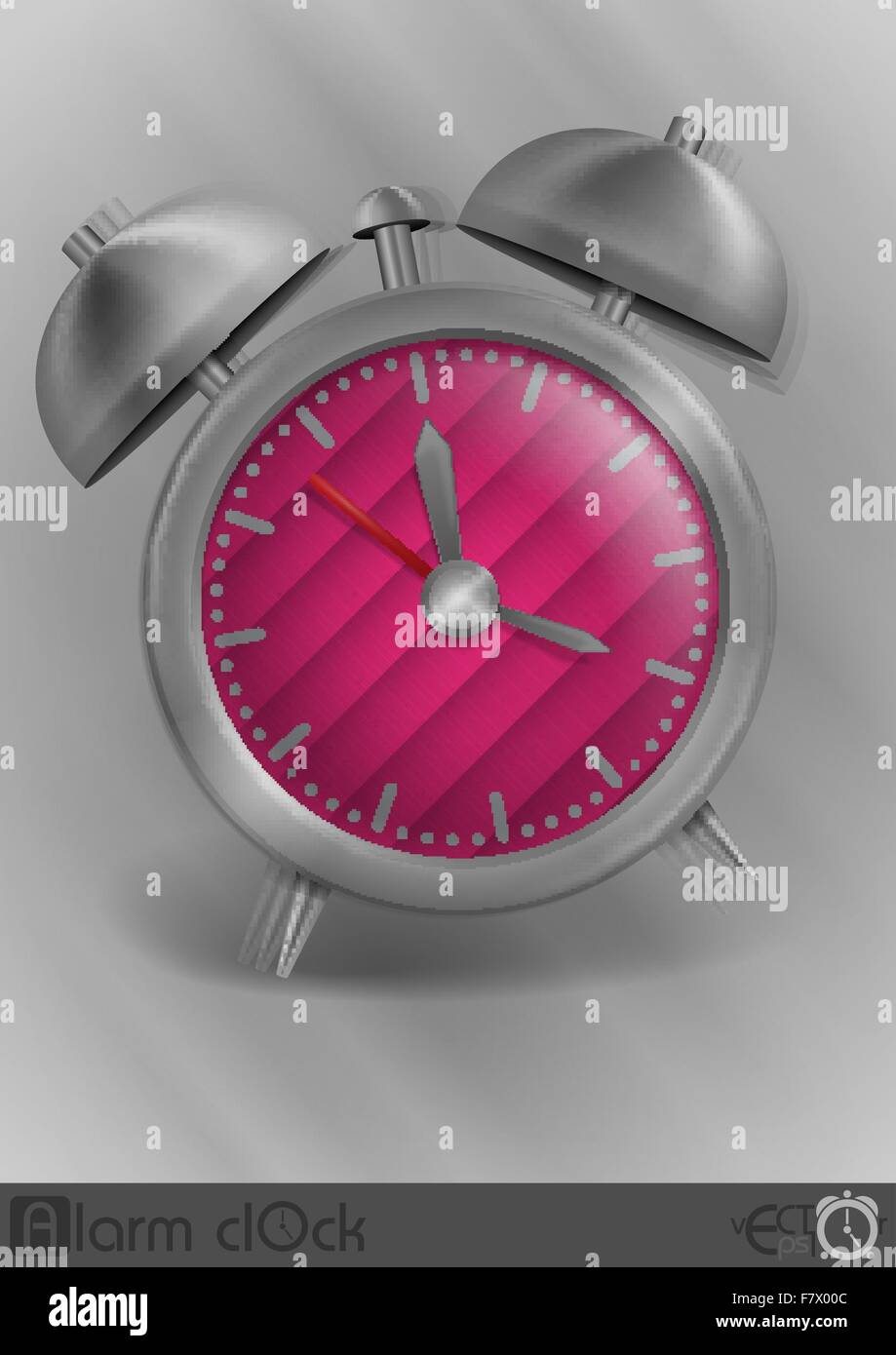 Metal Classic Style Alarm Clock Stock Vector Image & Art - Alamy