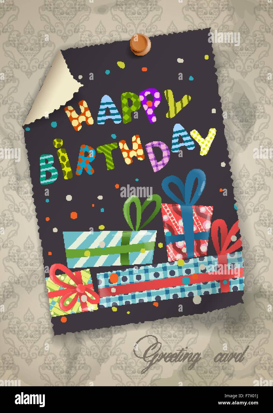 Greeting Card Design, Template Stock Vector Image & Art - Alamy