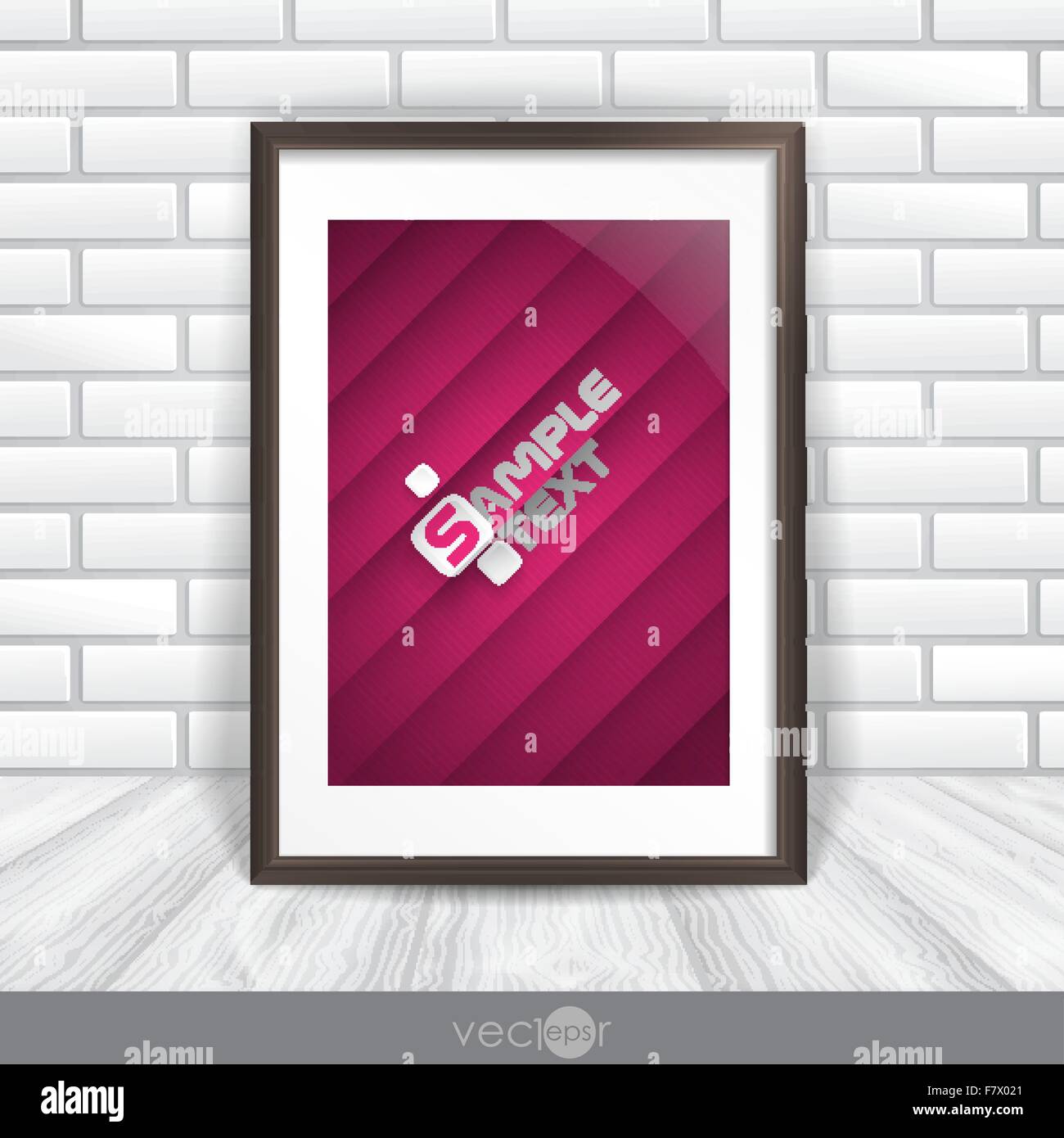Picture on wall empty Stock Vector Images - Alamy