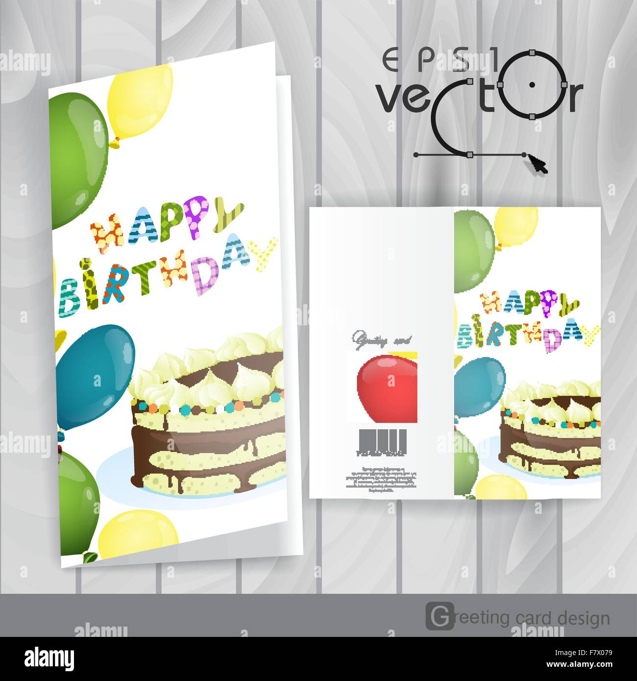 Greeting Card Design, Template Stock Vector Image & Art - Alamy