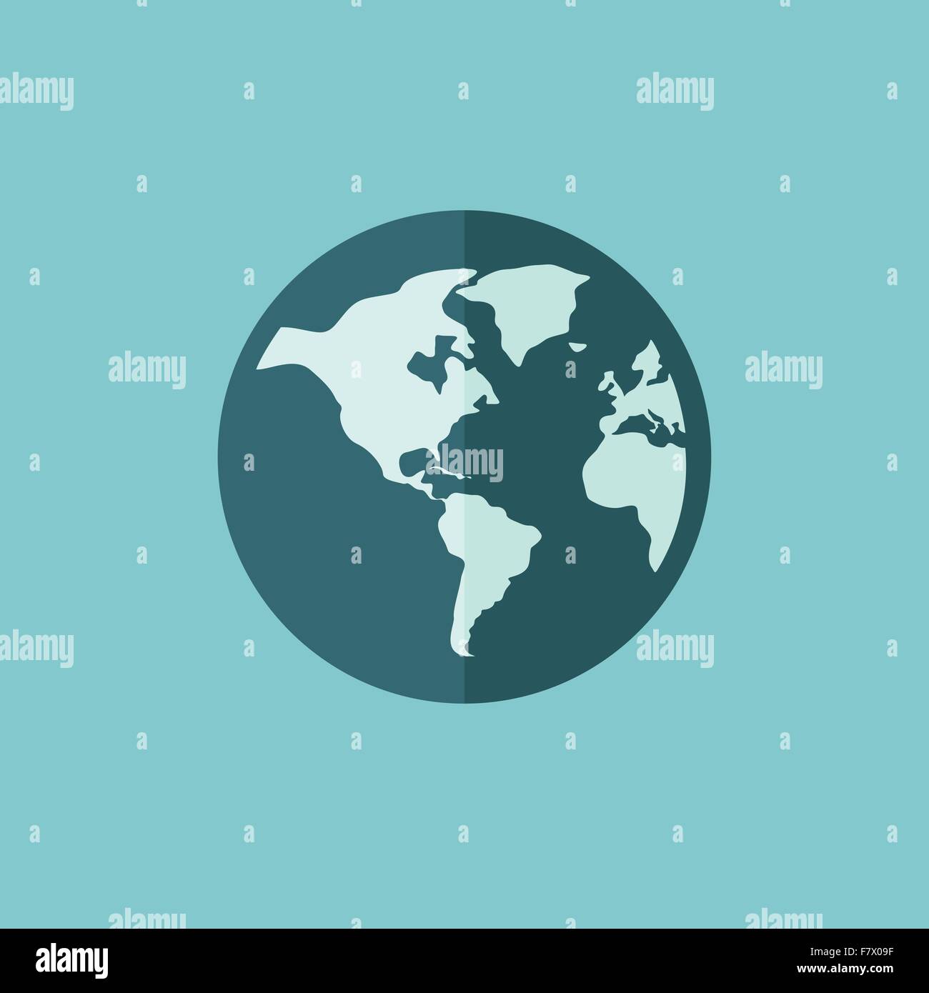 Simple earth globe icon Stock Vector Images - Alamy