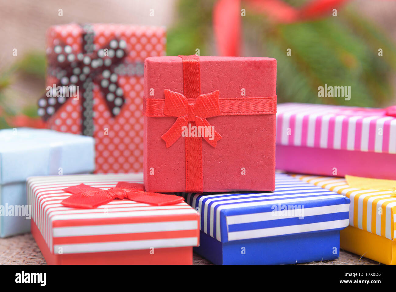 Present boxes pine cone hi-res stock photography and images - Alamy