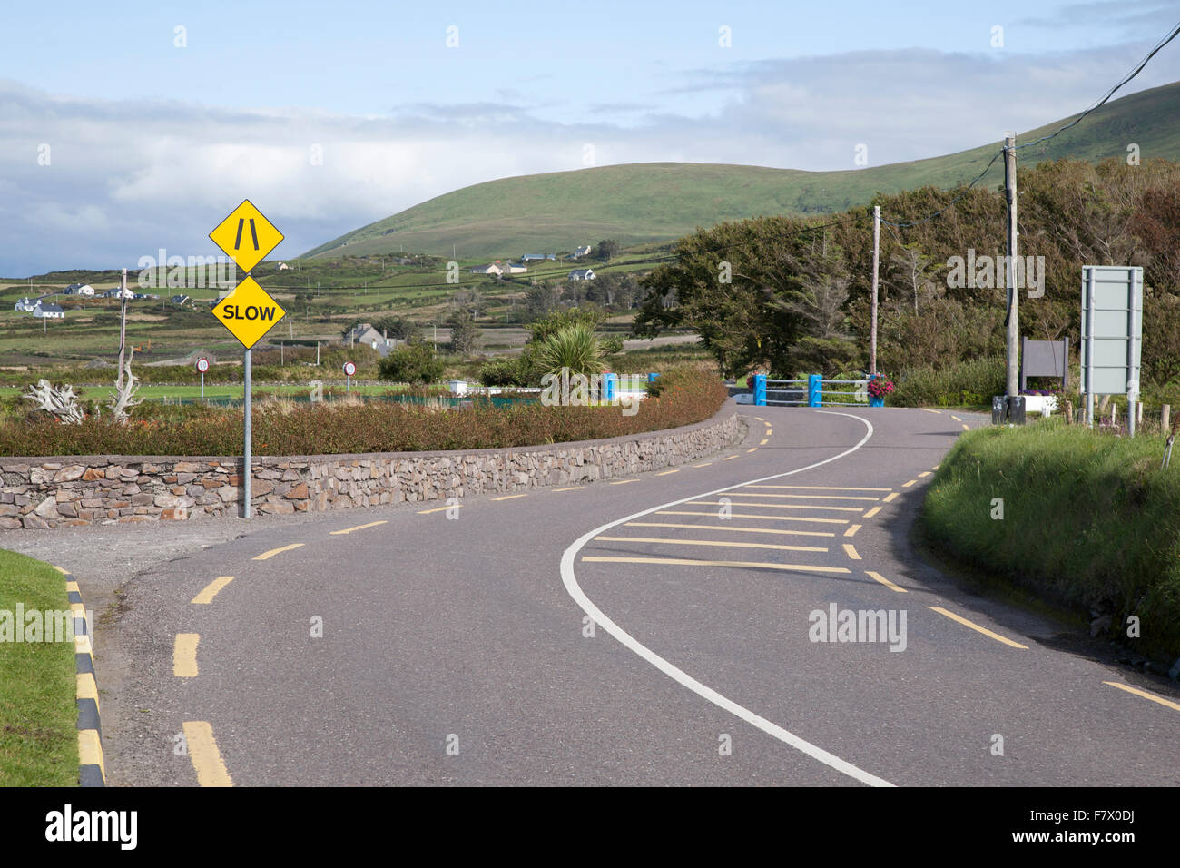 Ring of Kerry Coast Road, Portmagee, Ireland Stock Photo - Alamy