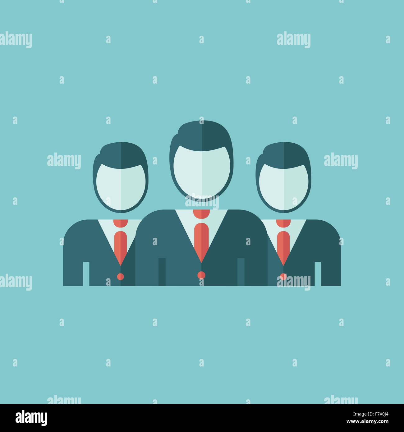 Team Flat Icon Stock Vector Image & Art - Alamy