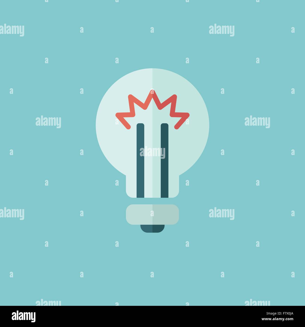 Idea Flat Icon Stock Vector Image & Art - Alamy