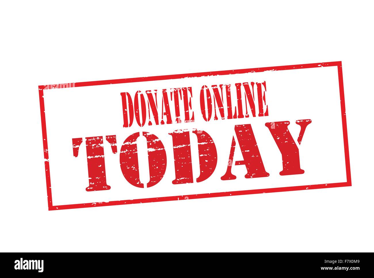 Donate sign stamp on Cut Out Stock Images & Pictures - Alamy