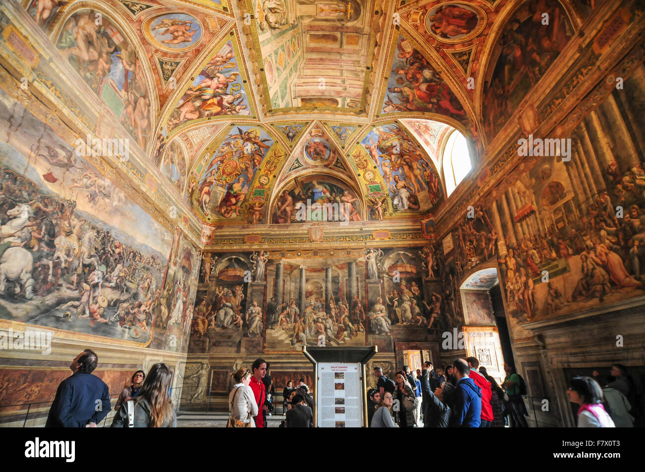 Constantine Hall in Vatican Museums, Vatican Stock Photo - Alamy