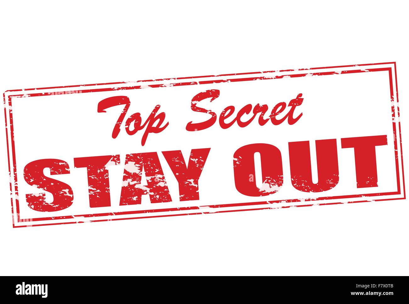 Top secret stay out Stock Vector Image & Art - Alamy
