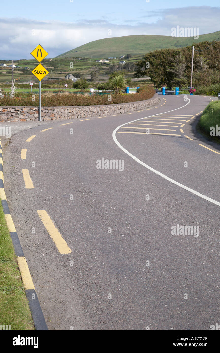 Ring of Kerry Coast Road, Portmagee, Ireland Stock Photo - Alamy