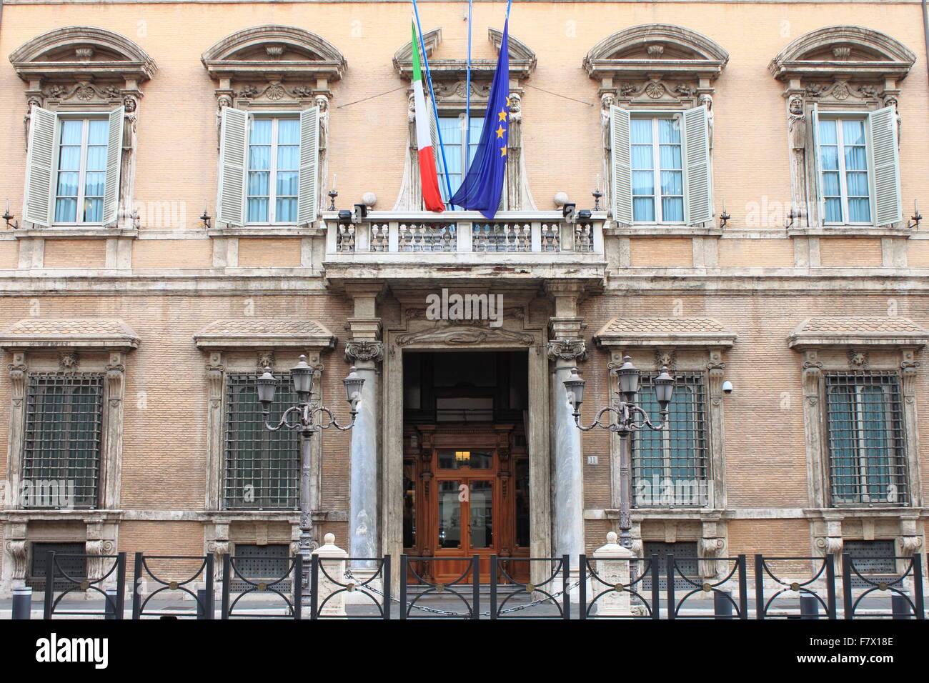 Madama Palace, houses of the Senate of the Italian Republic. Rome ...