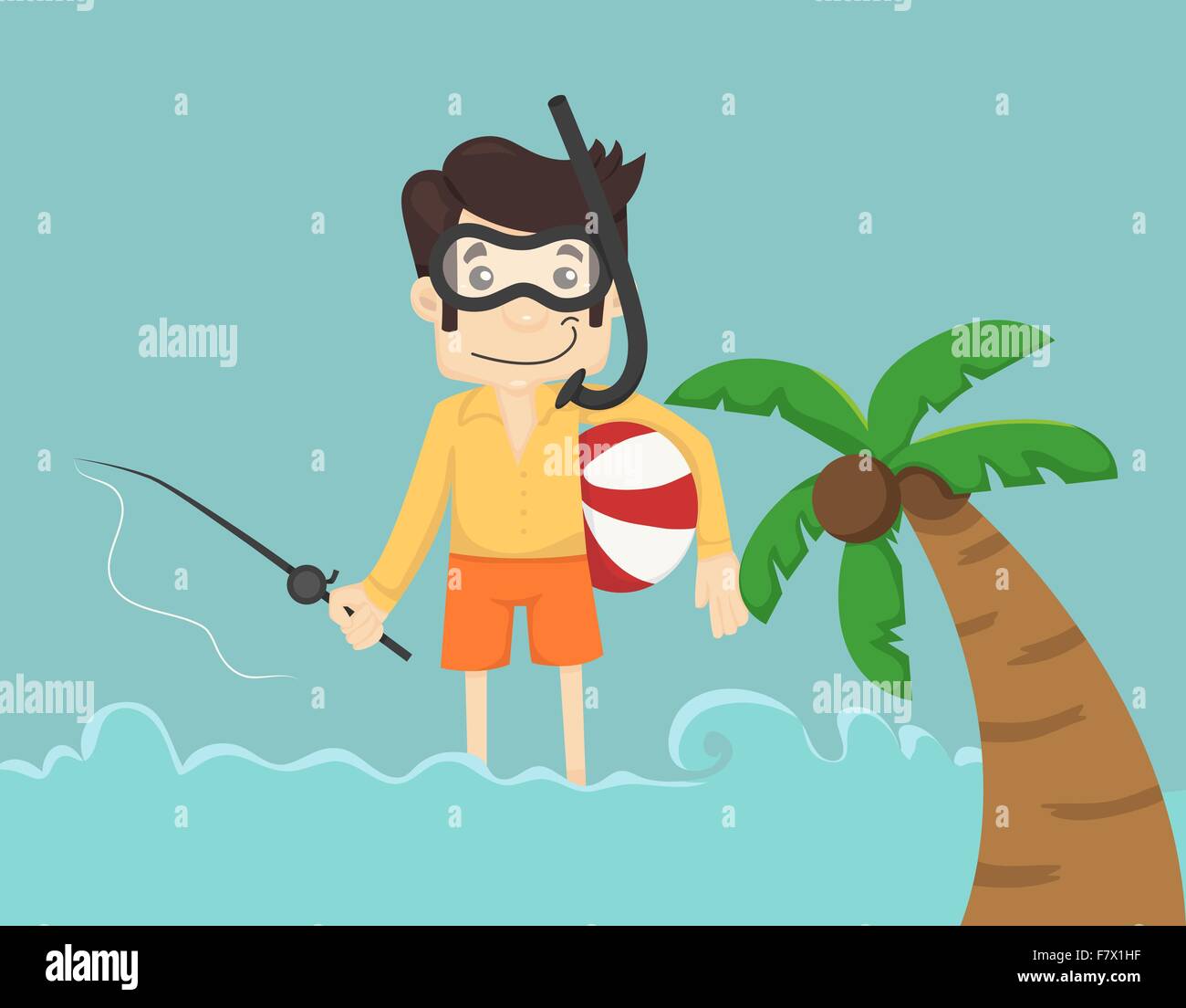 Late work tired man Stock Vector Images - Alamy