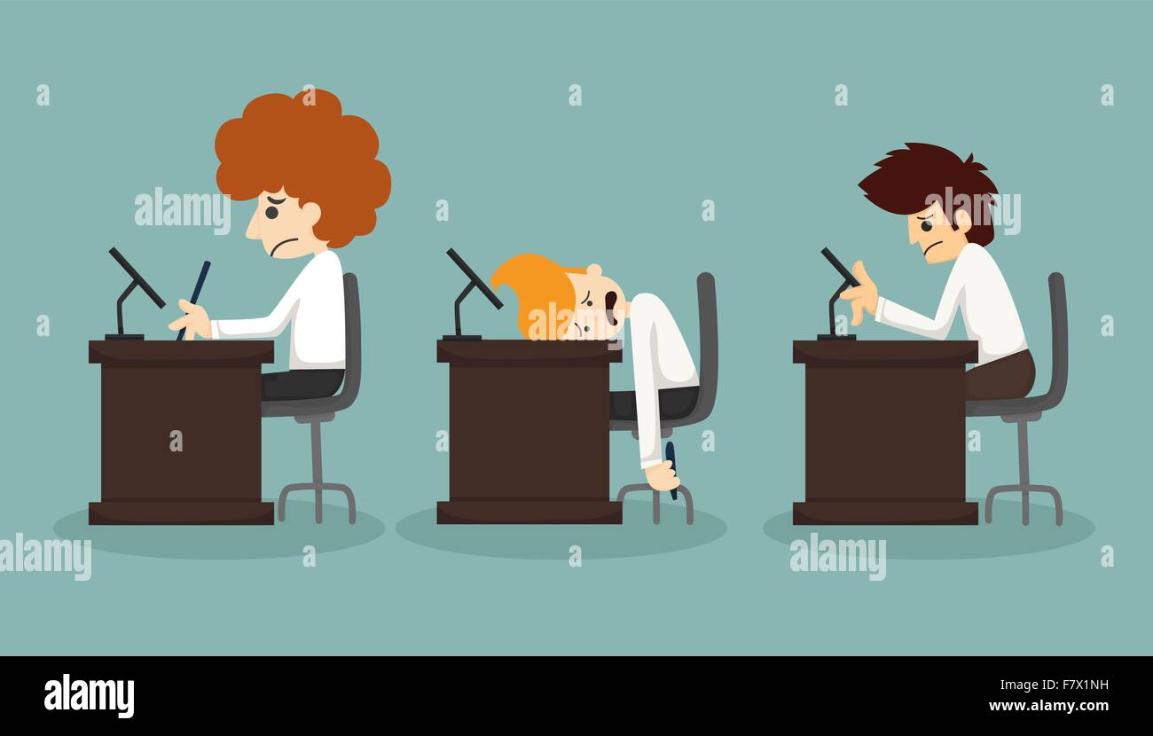 Time management concept working Stock Vector Images - Alamy