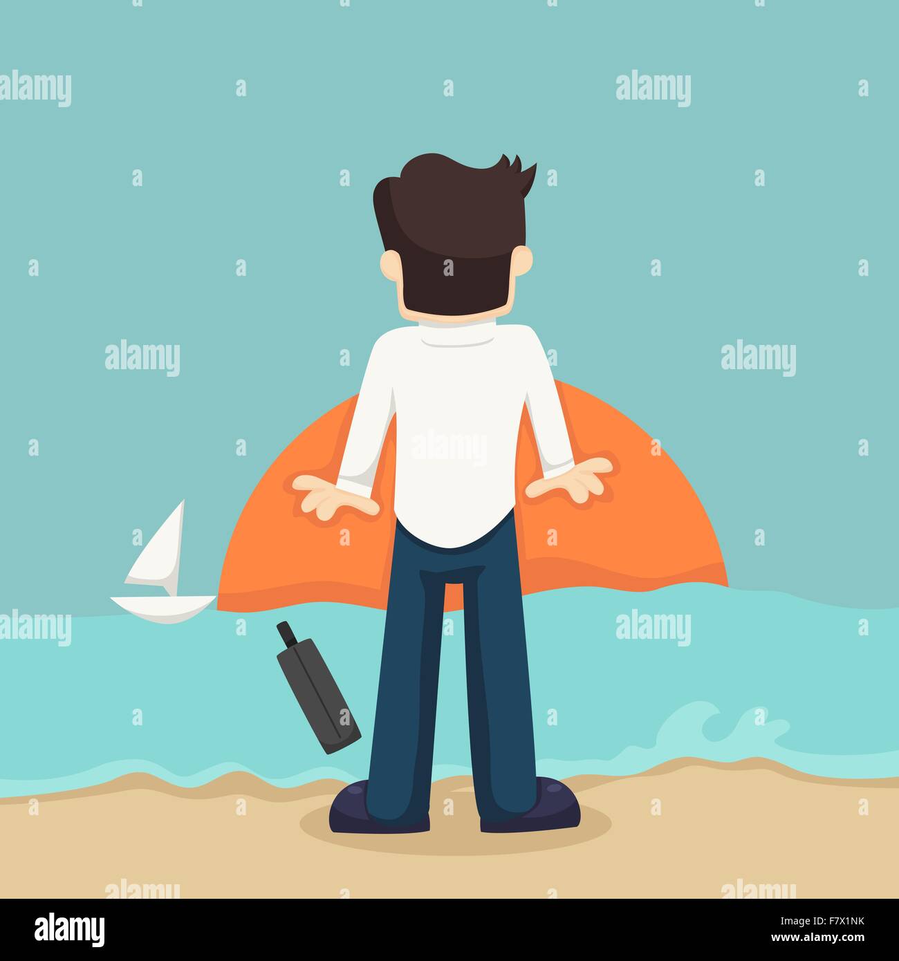 People relaxing on holiday Stock Vector Images - Alamy