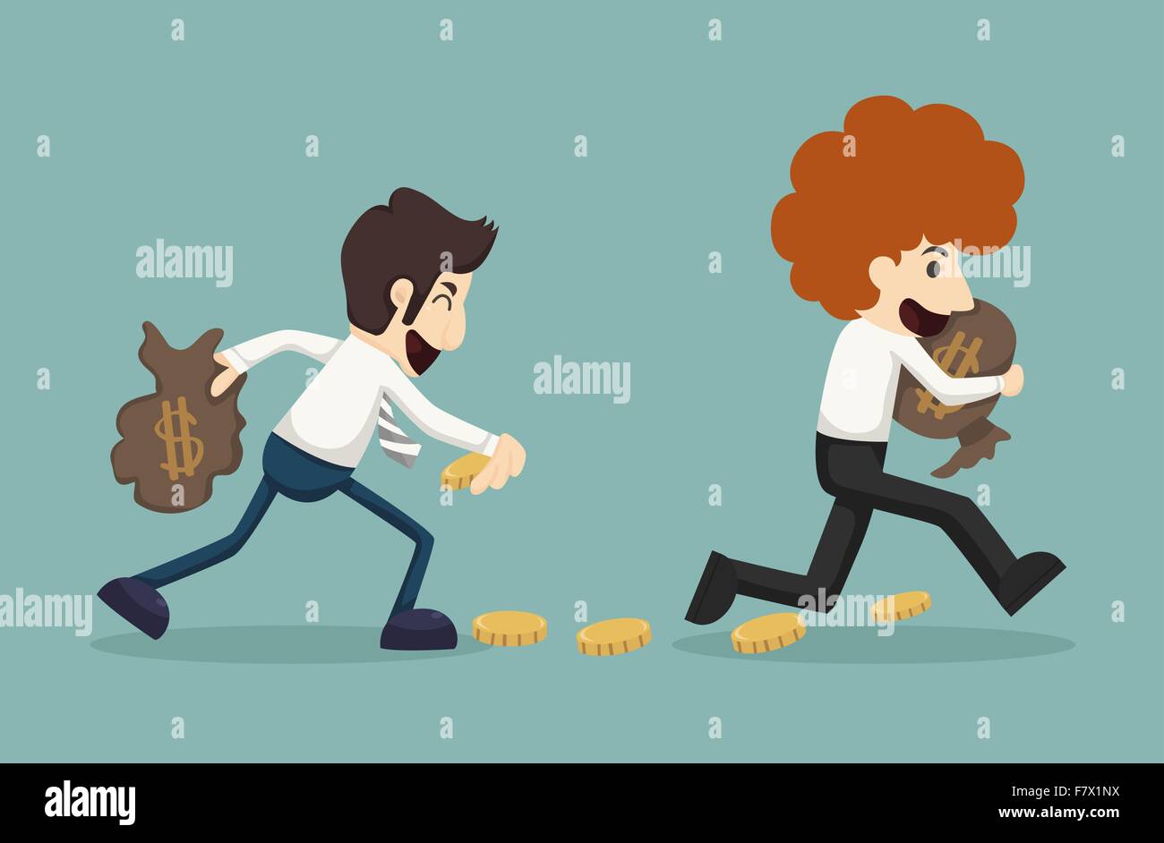 Caricature for money Stock Vector Images - Alamy