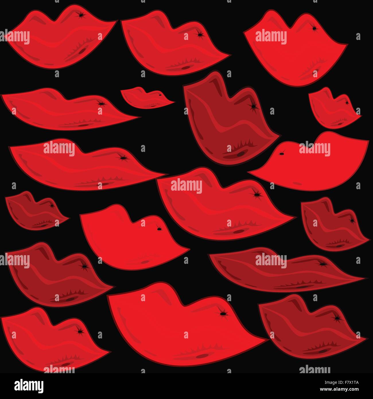 Set of lips illustrated Stock Vector Image & Art - Alamy