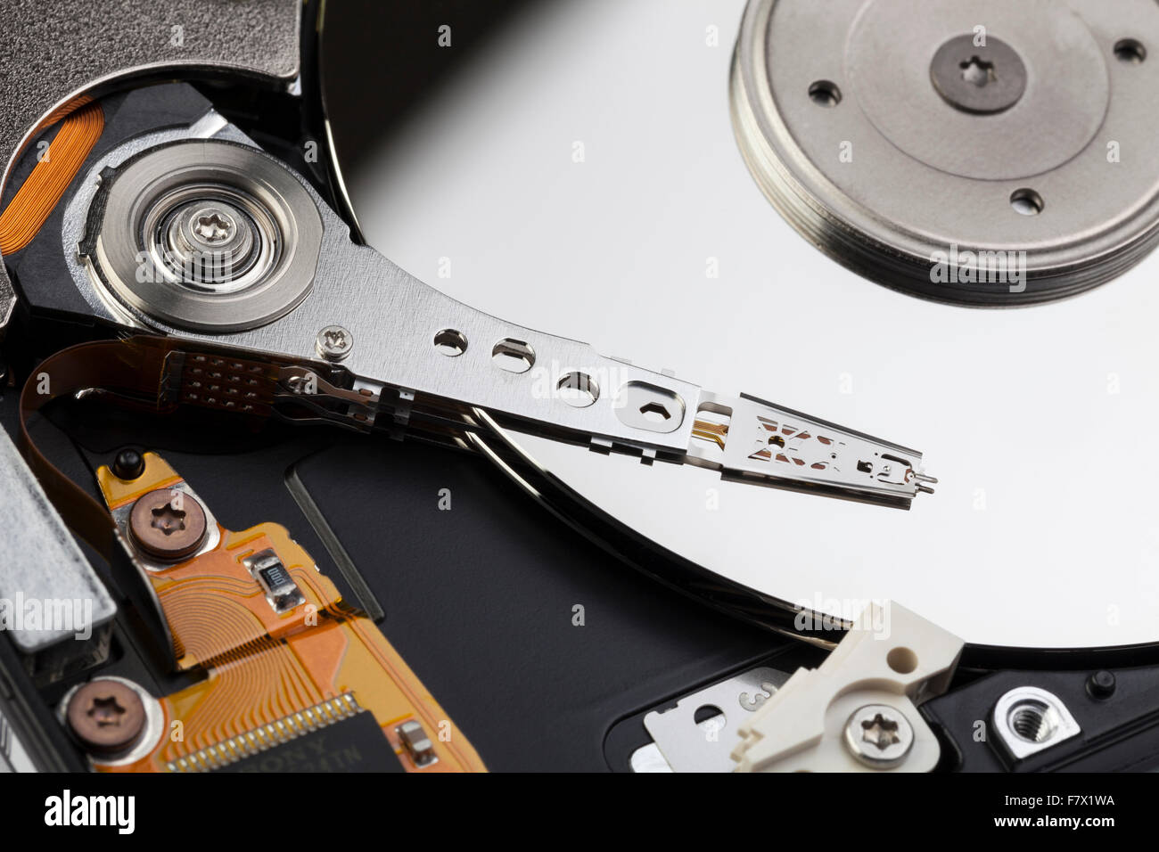 Broken Hard Disk Detail Stock Photo - Alamy