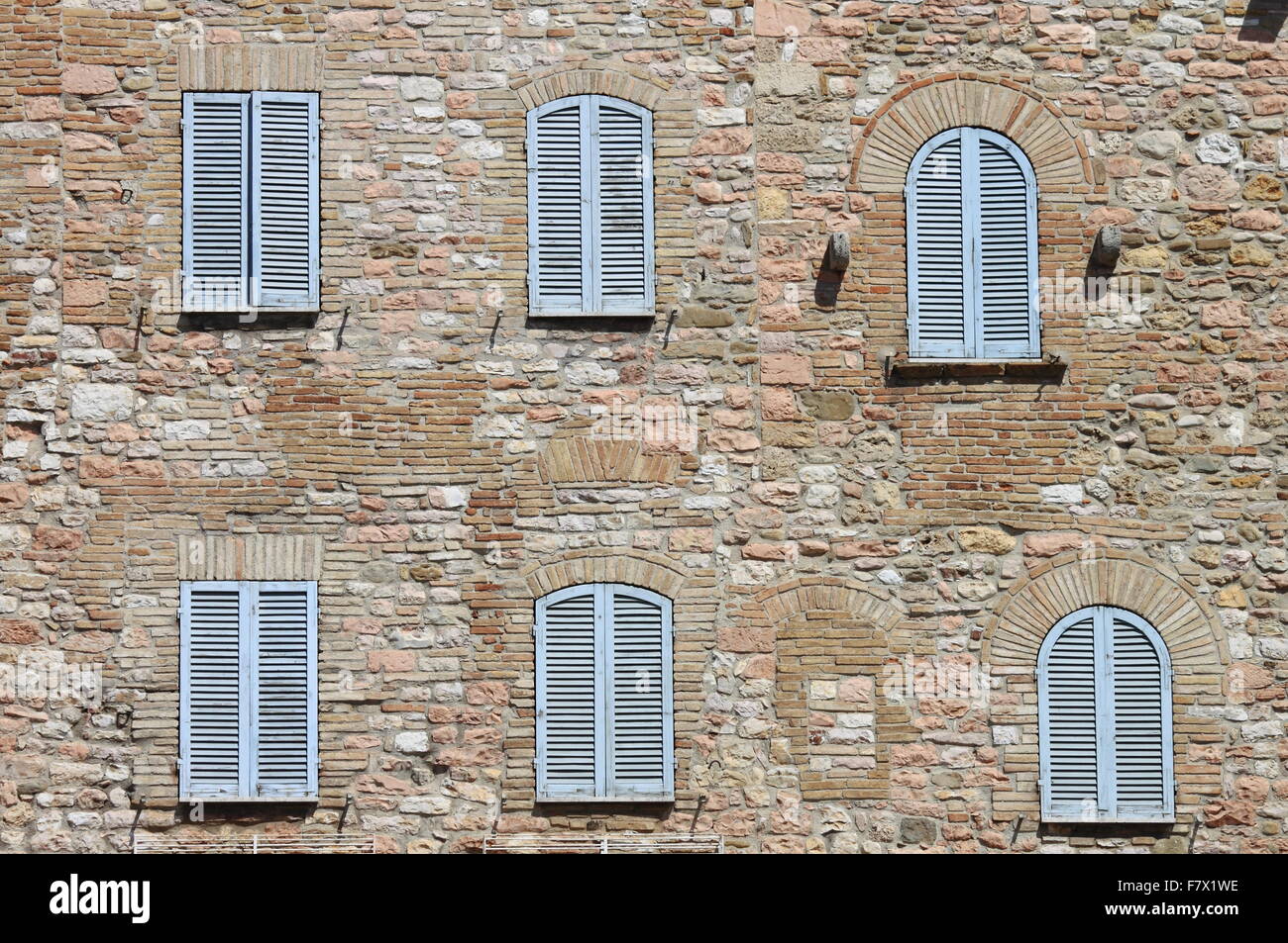 Italian style shutters in a old medieval palace Stock Photo - Alamy