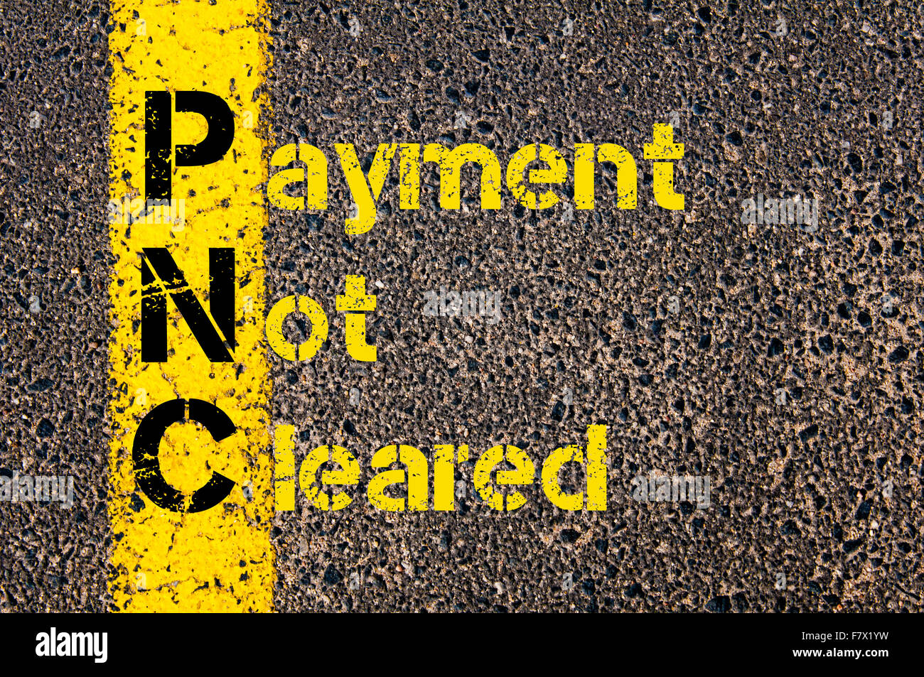 Concept image of Accounting Business Acronym PNC Payment Not Cleared ...