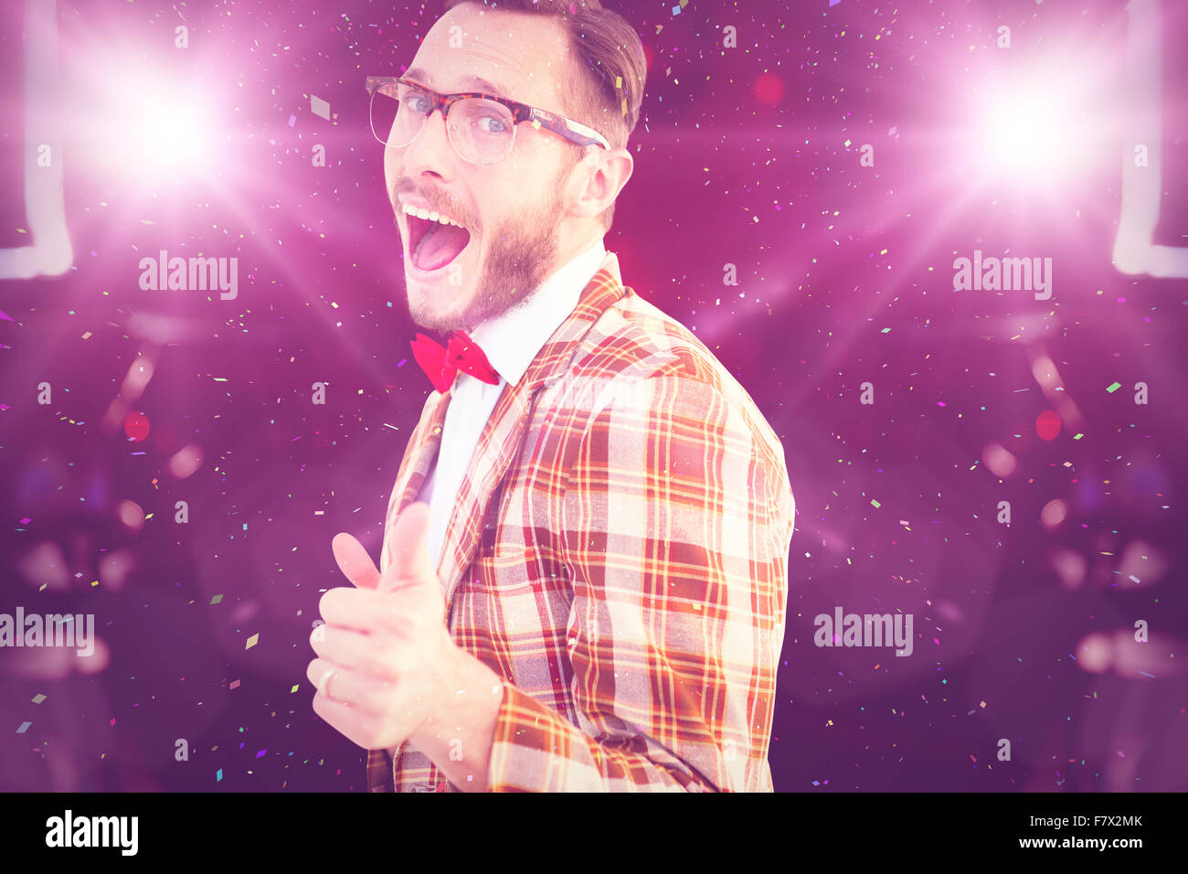 Cheerful nerd woman mature woman hi-res stock photography and images - Alamy