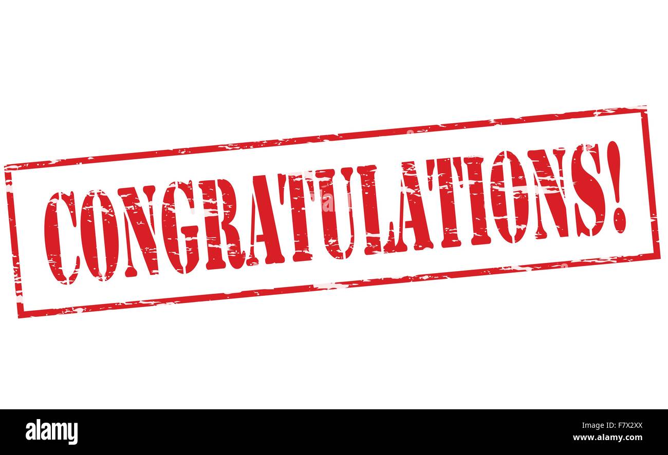 Congratulations sign Stock Vector Images - Alamy