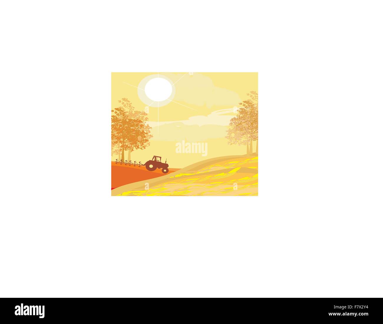 Calm landscape autumn Cut Out Stock Images & Pictures - Alamy