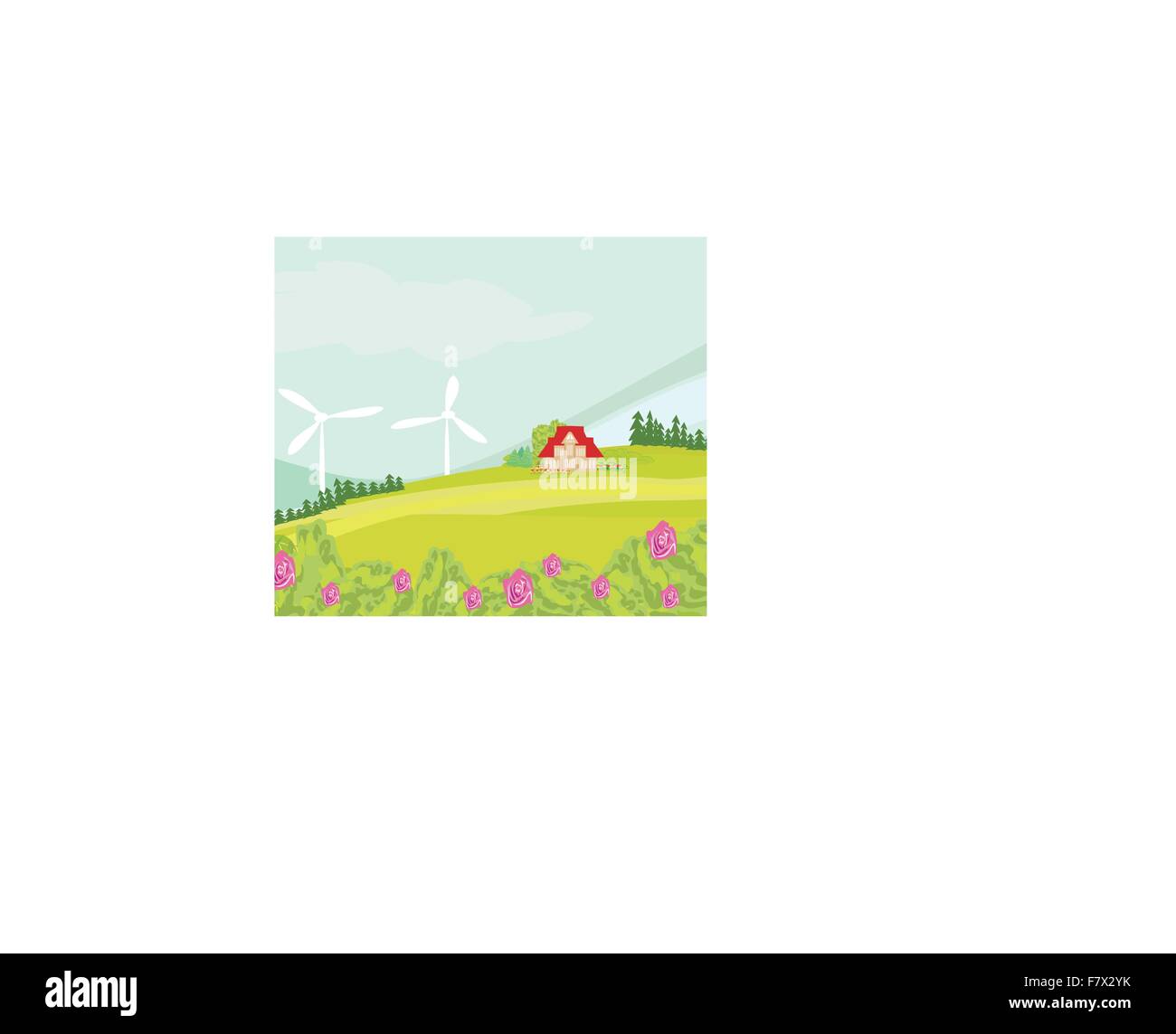 Farm country road Cut Out Stock Images & Pictures - Alamy