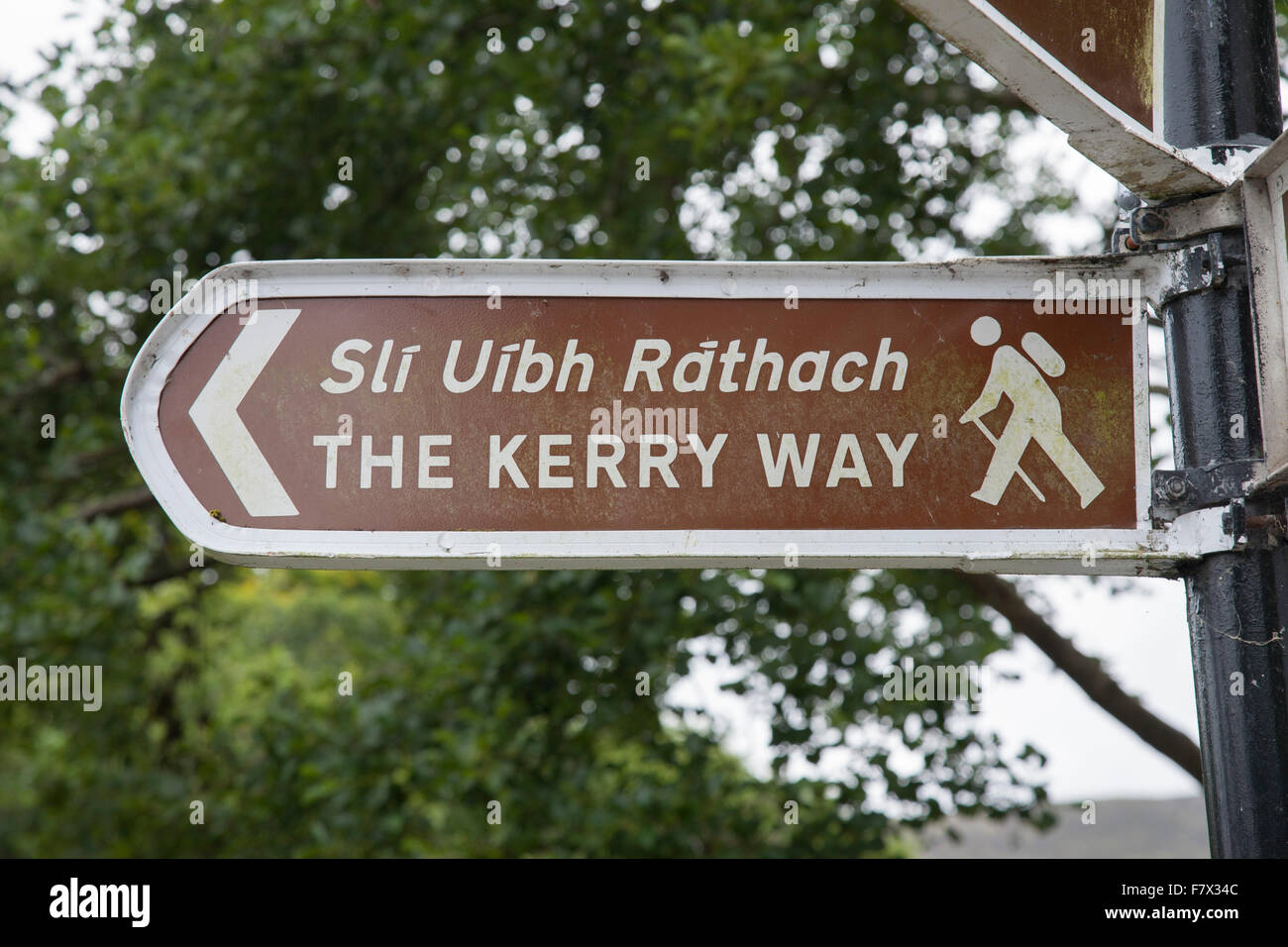 Kerry Way Signpost, County Kerry; Ireland Stock Photo - Alamy